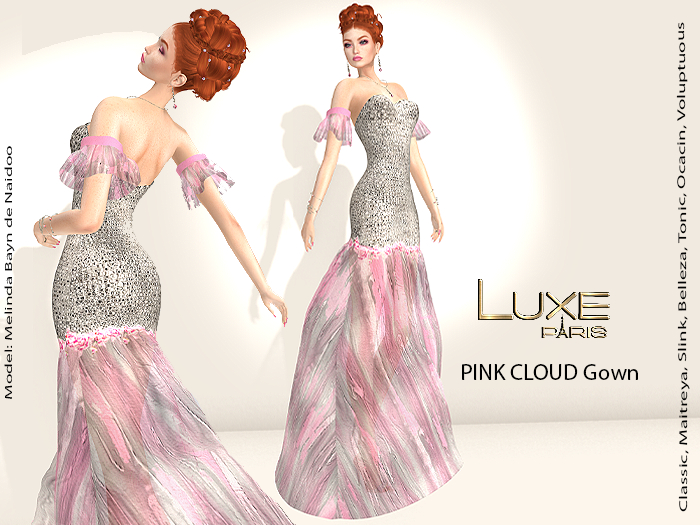 Second Life Marketplace - LUXE Paris PINK CLOUD Gown